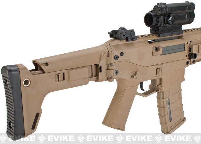 A&K Adaptive Combat Rifle Airsoft AEG Rifle (Color: Dark Earth / CQB ...