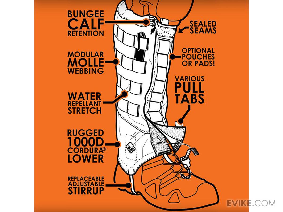 Hazard 4 Mandogator Modular Tactical Boot Gaiter Set (Color: Coyote ...
