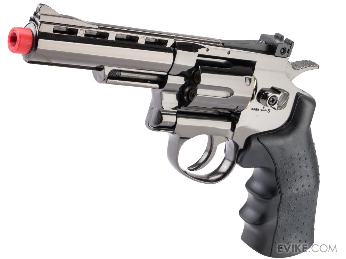 Hwasan CO2 Powered High Power Airsoft 6mm Magnum Revolver (Length: 4 ...