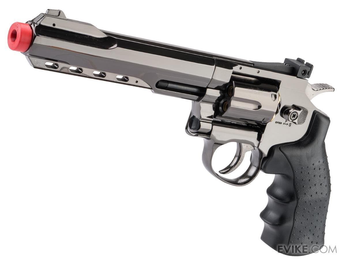 Hwasan CO2 Powered High Power Airsoft 6mm Magnum Revolver (Length: 6 ...