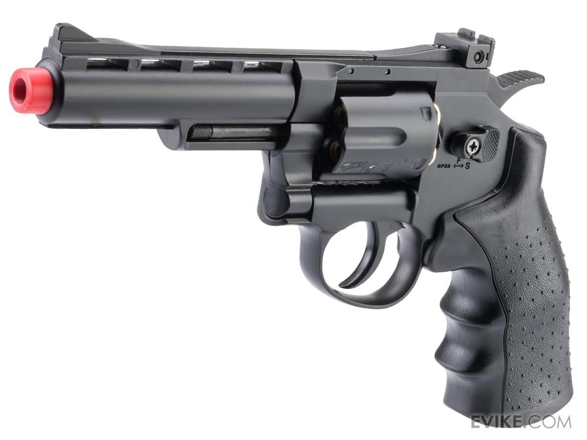 Hwasan CO2 Powered High Power Airsoft 6mm Magnum Revolver (Length: 4 ...