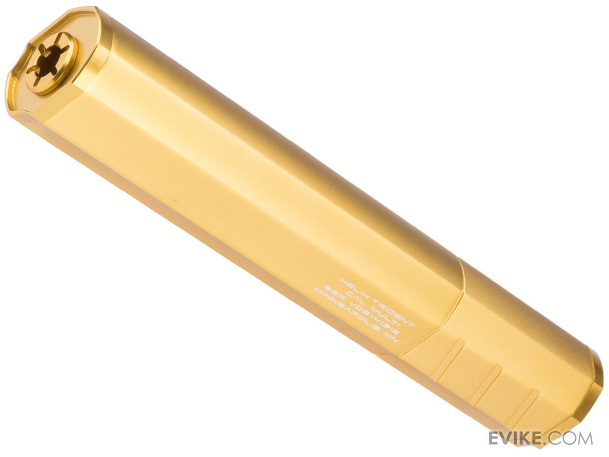 Helix Airsoft Trident Mock Suppressor / Barrel Extension (Color: Gold ...