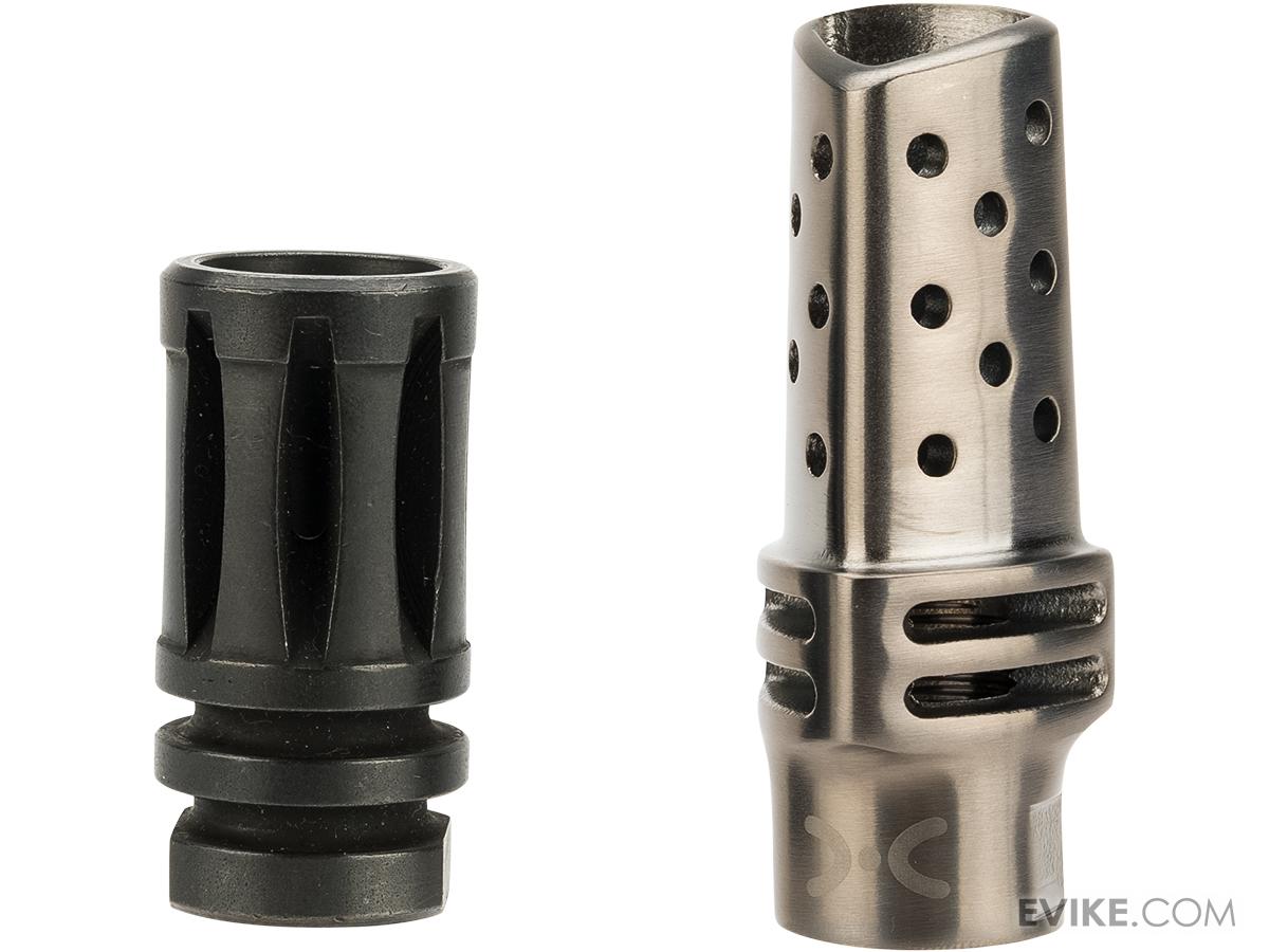 Helix Airsoft Titan Flash Hider (Color: Stainless Steel), Accessories ...