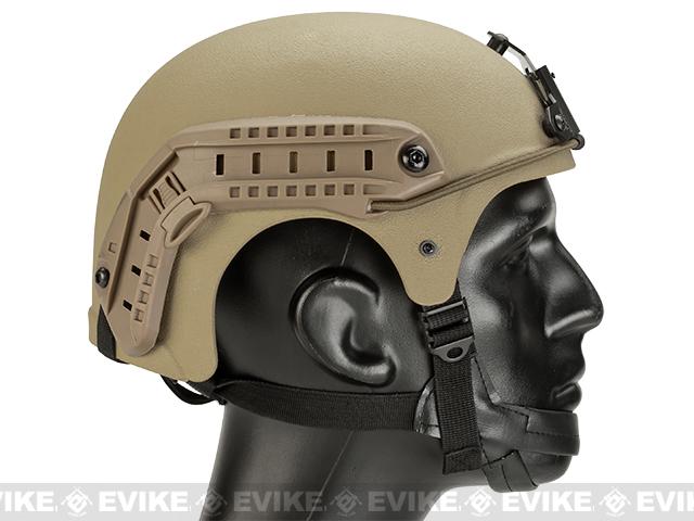 Matrix Professional Grade IBH Airsoft Helmet w/ NVG Mount & Side Rail ...