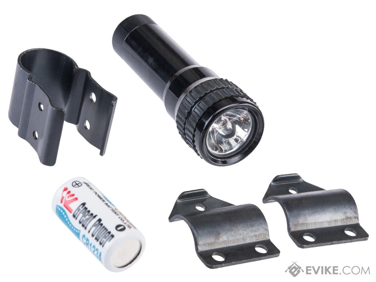 HFC Accurate Lamp Compact Flashlight w/ Multipurpose Barrel & Rail ...