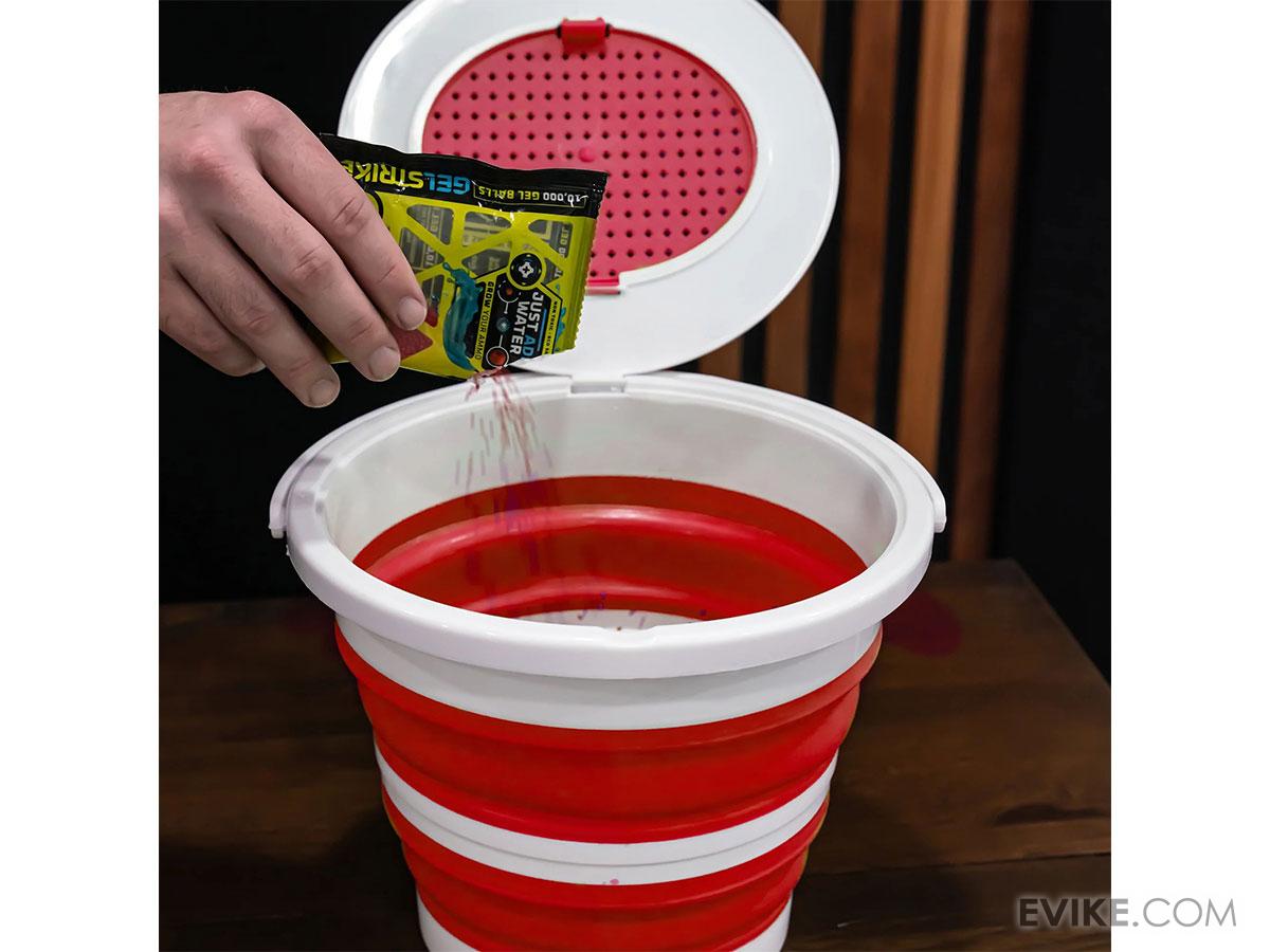 HK Army Gel Strike Ammo Tub for Gel Blaster Water Balls (Color: Red ...