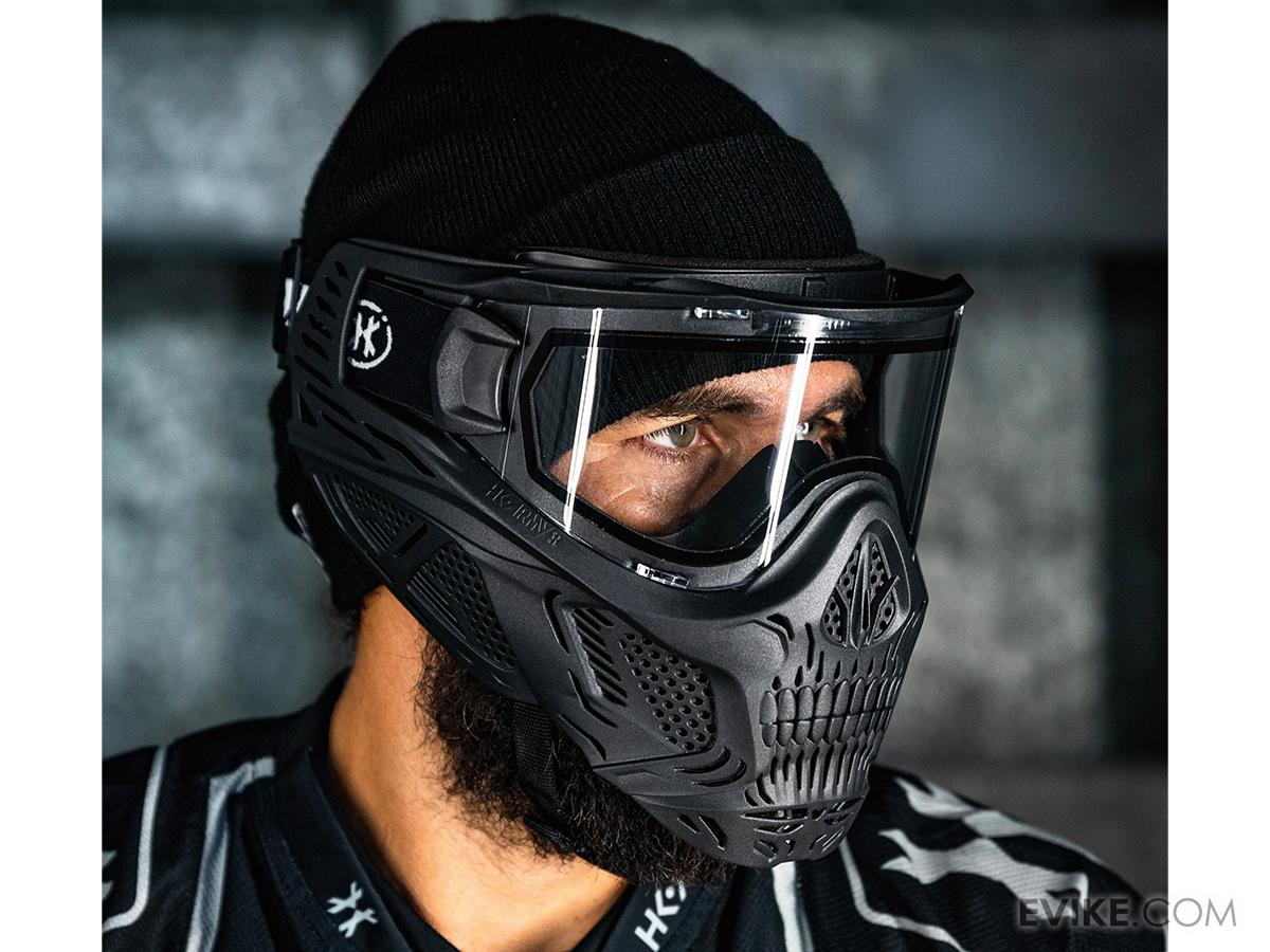 HK Army HSTL Skull Full Face Goggle (Color: Black / Ice Lens), Tactical ...