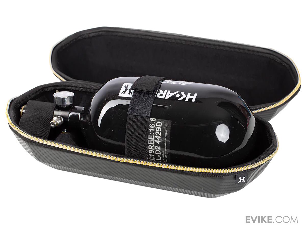 HK Army Black Carbon Fiber Exo Tank Case w/ Gold Zipper, Accessories ...