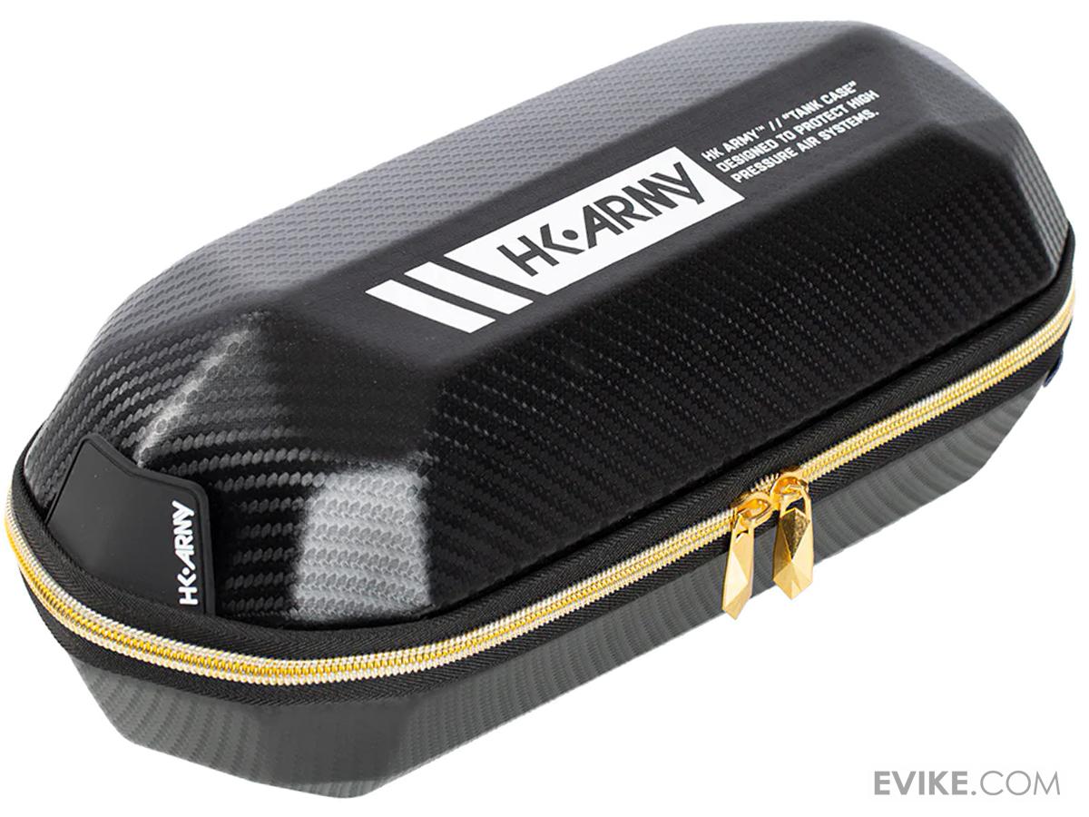 HK Army Black Carbon Fiber Exo Tank Case w/ Gold Zipper, Accessories ...