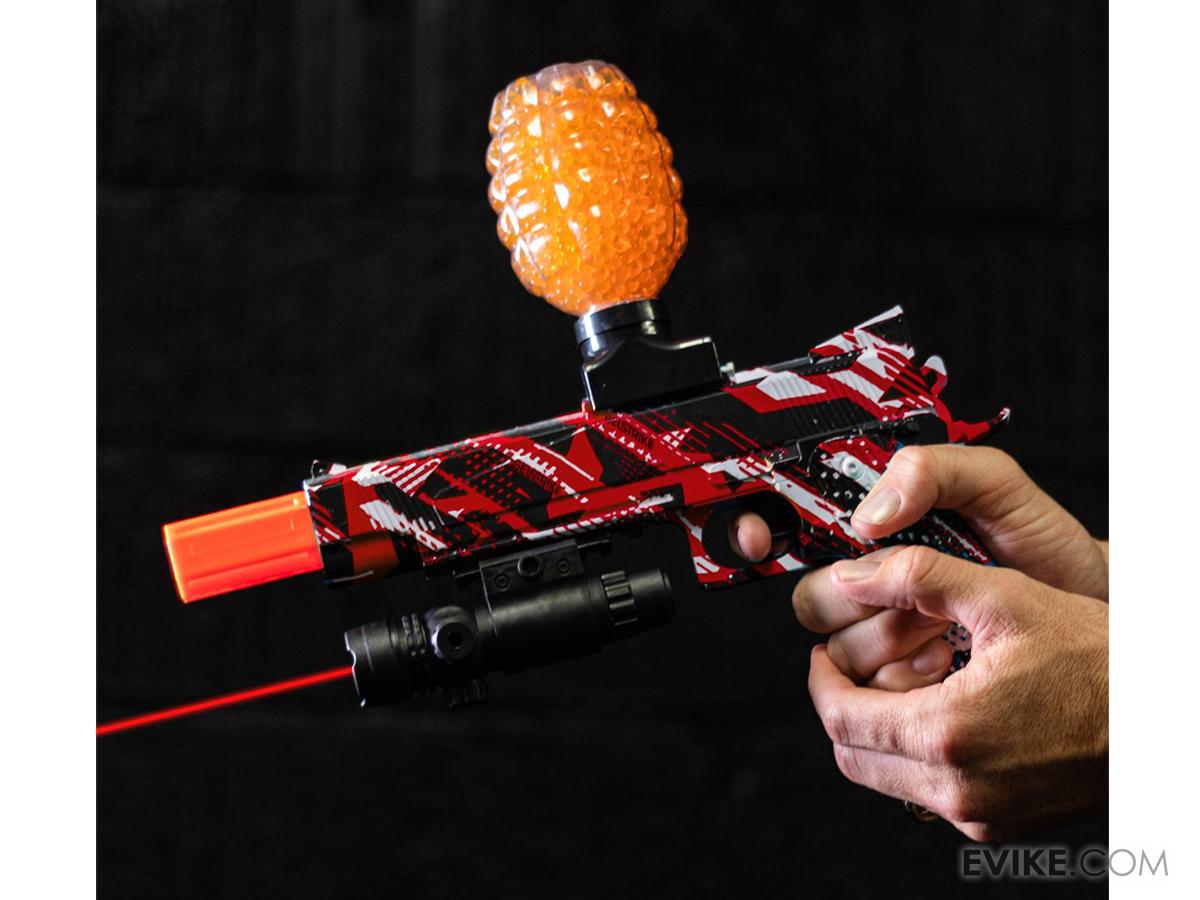 HK Army Gel Strike Rapid Blaster (Model: Storm / Red), MORE, Gel Ball ...
