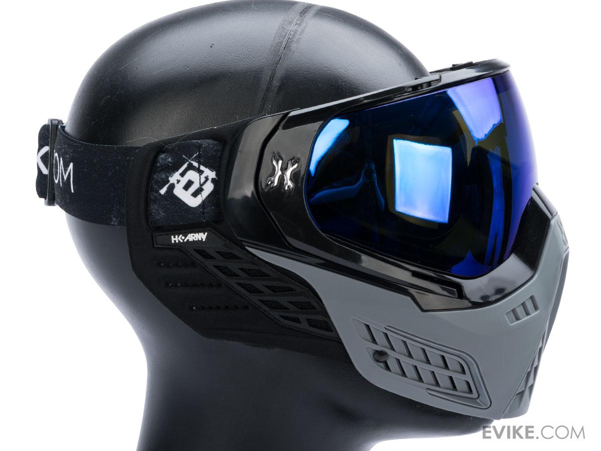HK Army KLR Full Face Mask w/ Evike.com Headband (Color: Slate / Arctic ...