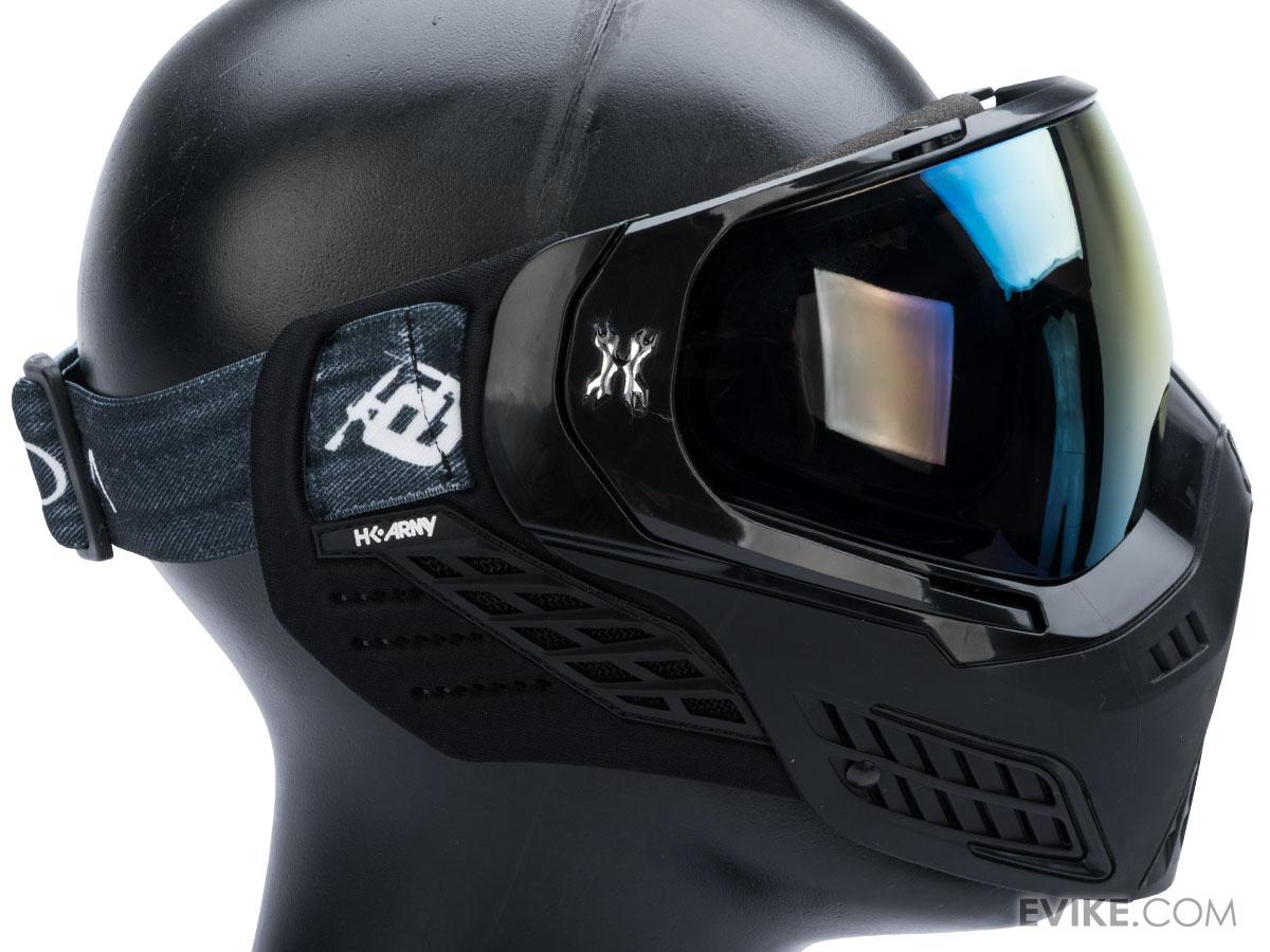 HK Army KLR Full Face Mask w/ Evike.com Headband (Color: Onyx / Scorch ...