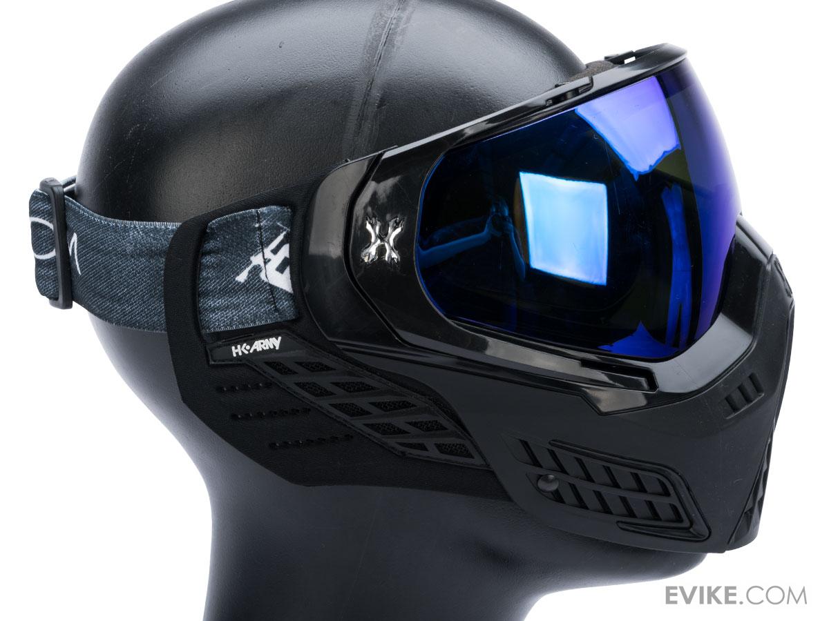 HK Army KLR Full Face Mask w/ Evike.com Headband (Color: Onyx / Arctic ...