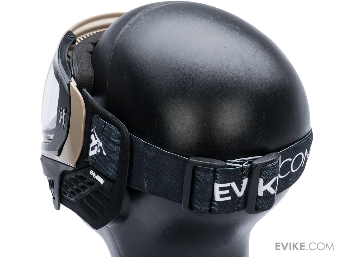 HK Army KLR Full Face Mask w/ Evike.com Headband (Color: Sandstorm ...