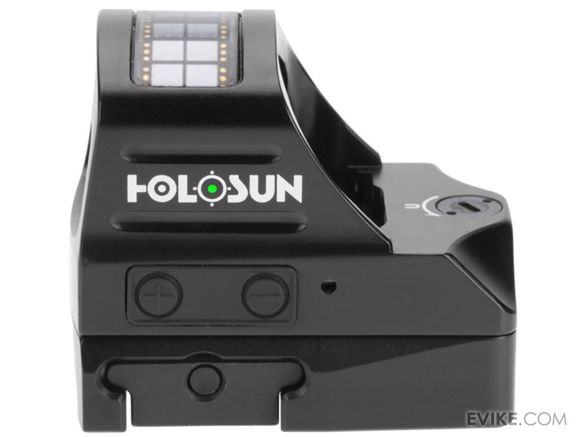 HOLOSUN HS407C Solar + Battery Powered Micro Dot Reflex Sight w/ Dot ...