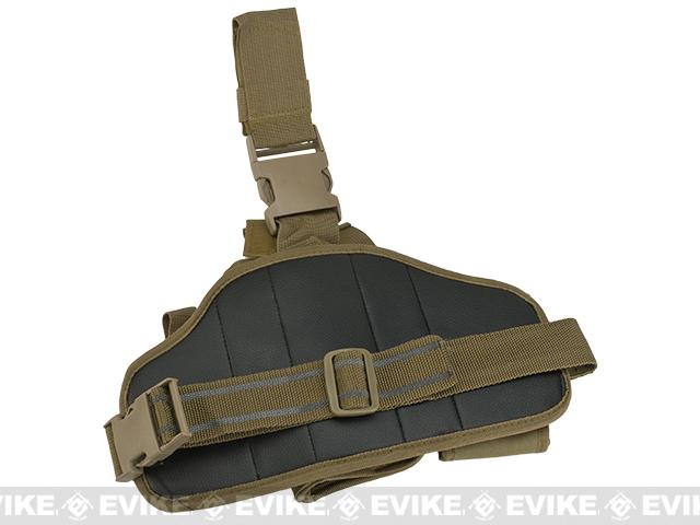 Matrix Drop Leg MOLLE Platform w/ Holster and Pouch Set (Color: Tan ...