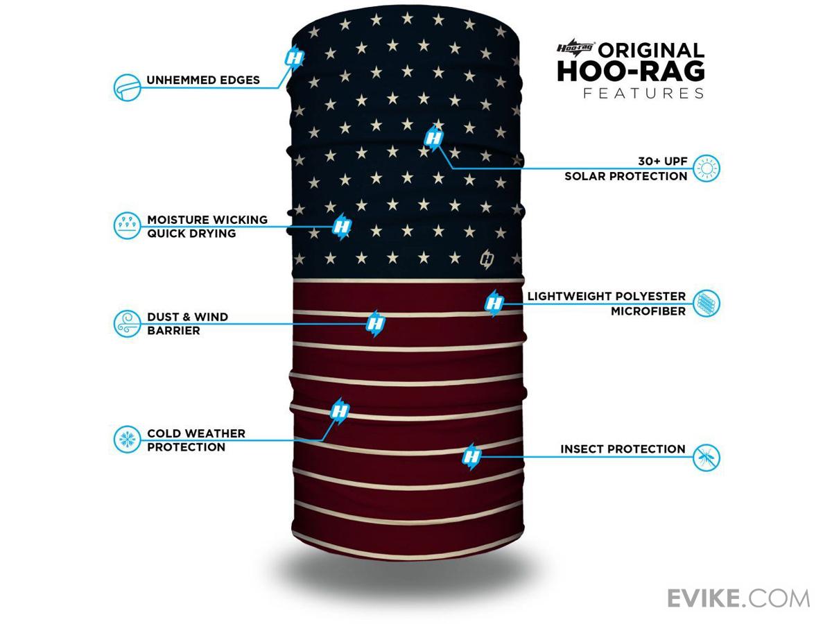 Hoo-rag Full-Hoo Multiuse Face Protection American Flag Series (Color ...