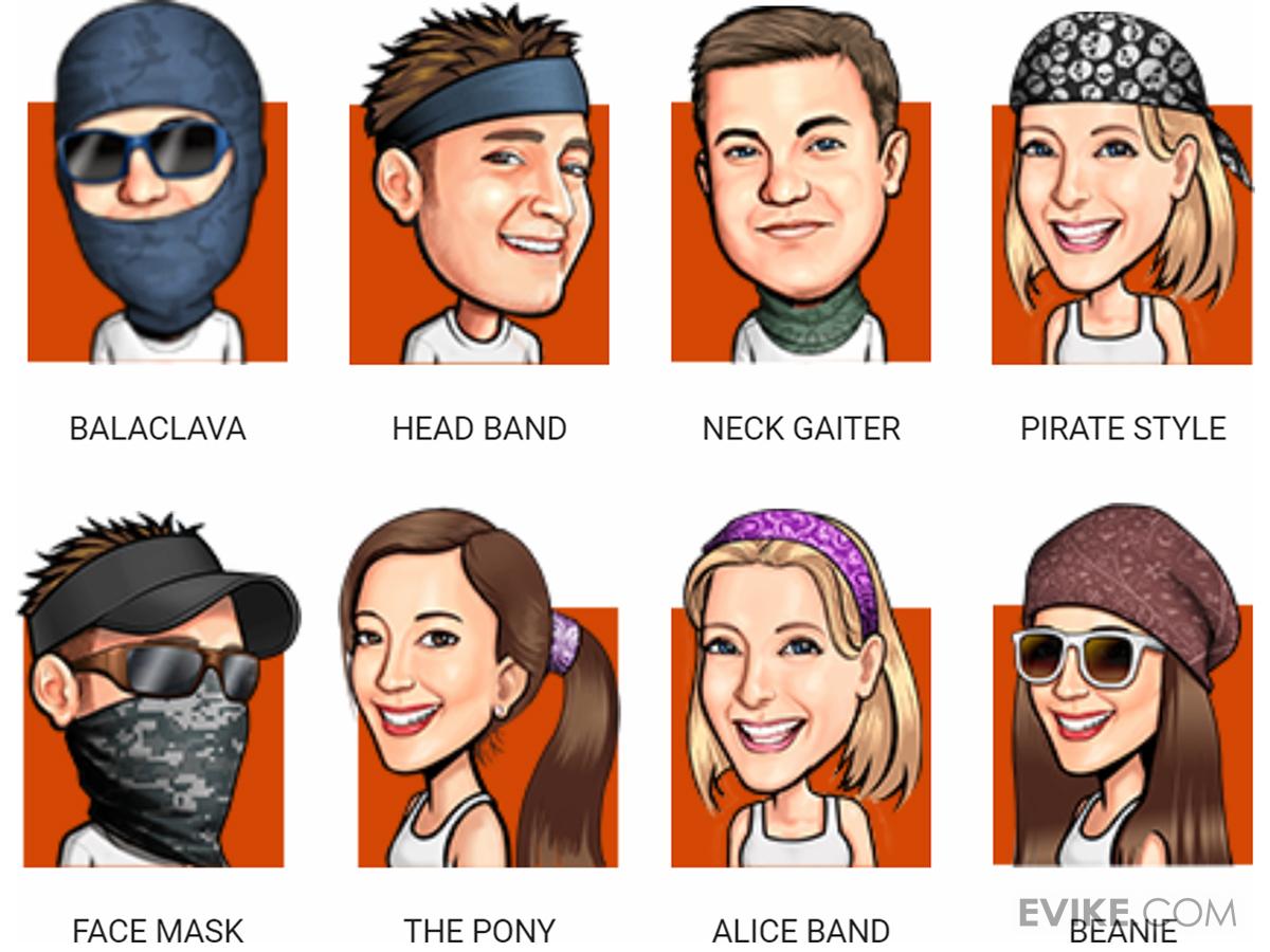 Hoo-rag Full-Hoo Multiuse Face Protection Designer Series (Color ...