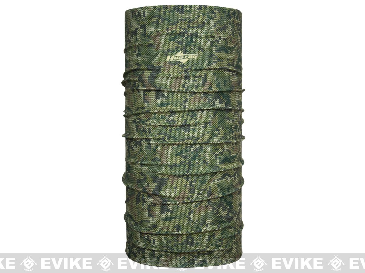 Hoo-rag Full-Hoo Multiuse Face Protection Camo Series (Color: Digi-Knit ...
