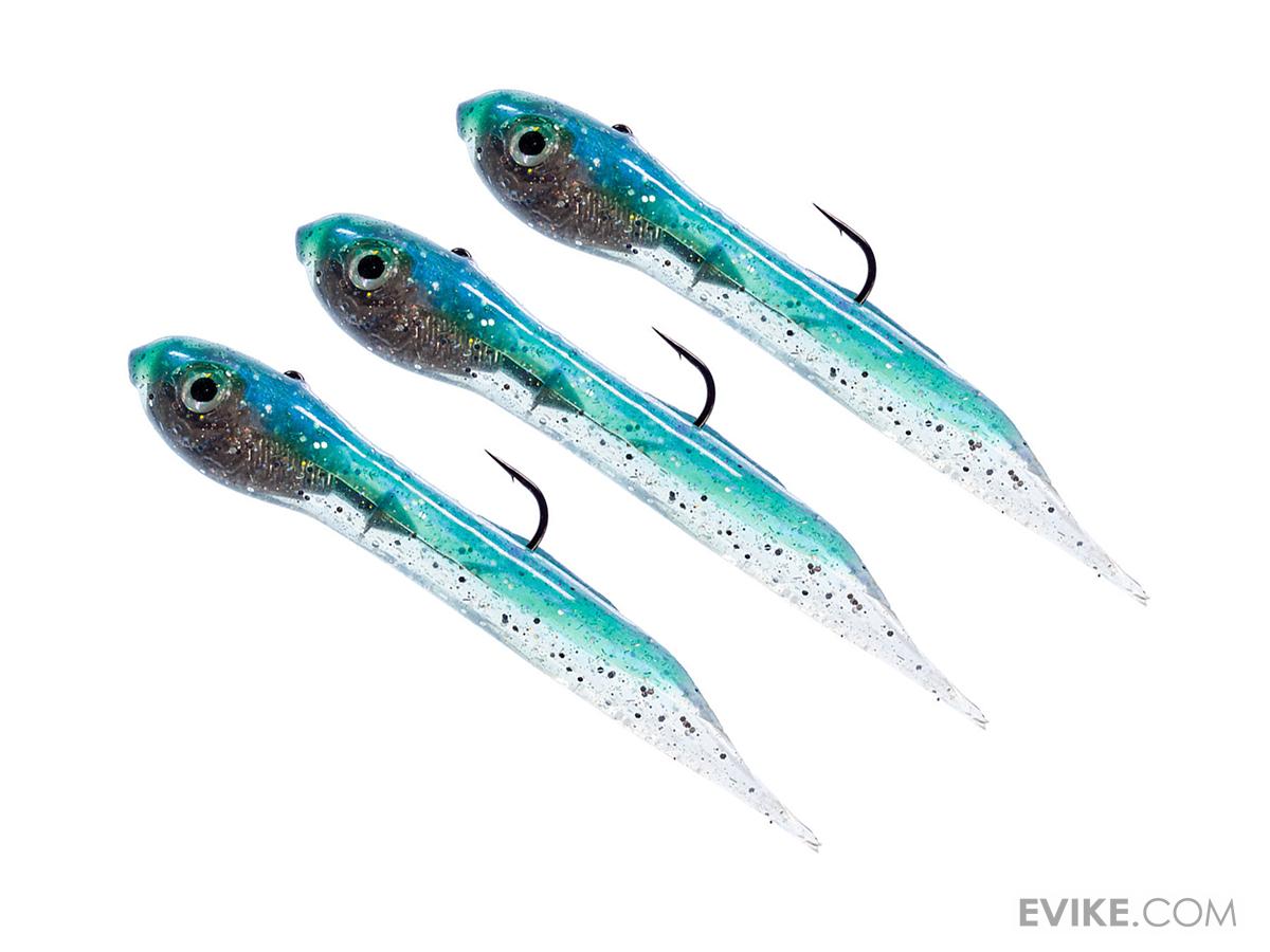 Hook Up Baits Handcrafted Soft Fishing Jigs (Color: Mint / 3" / 1/8 oz ...