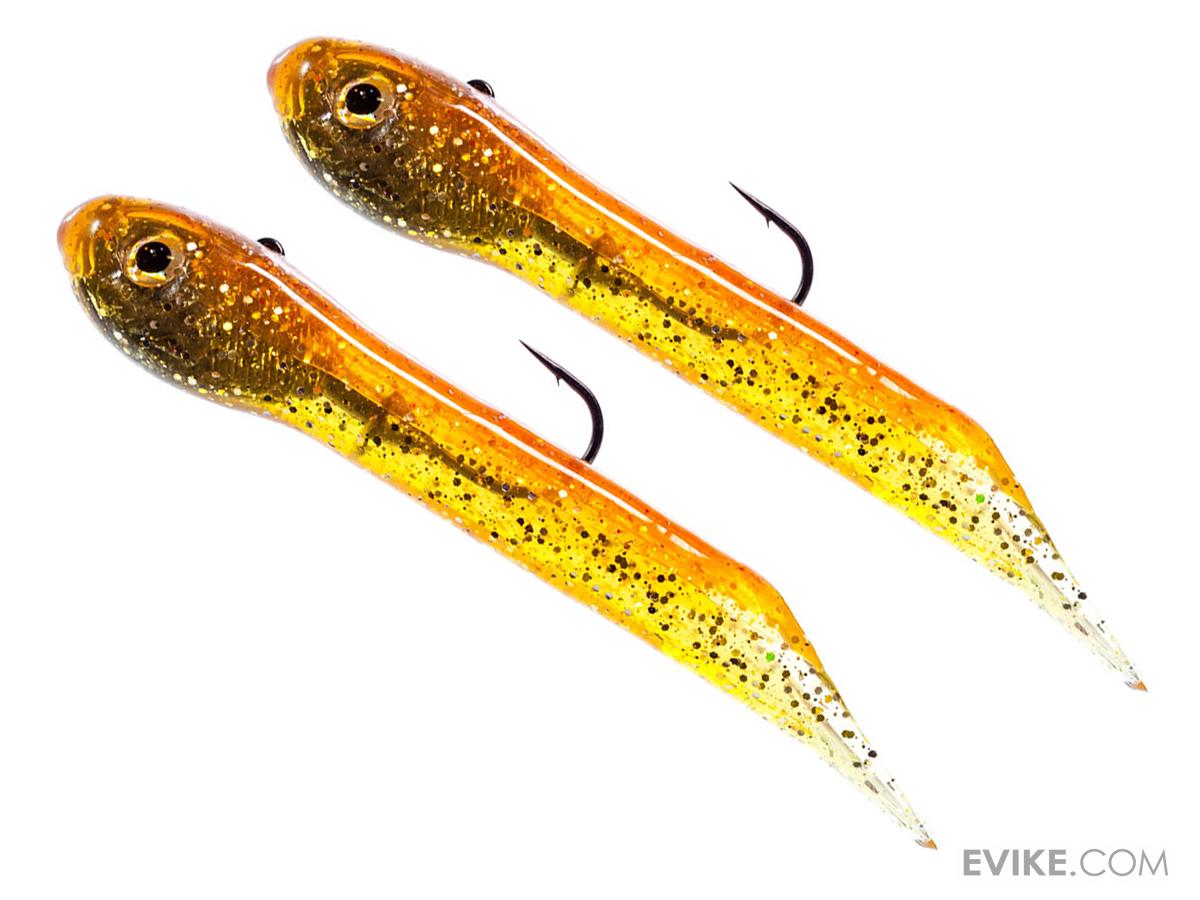 Hook Up Baits Handcrafted Soft Fishing Jigs (Color: Orange Gold / 4 ...