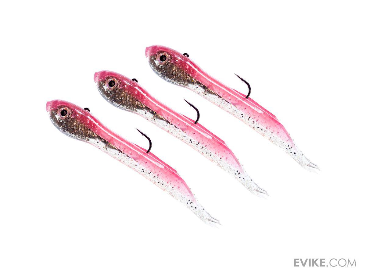 Hook Up Baits Handcrafted Soft Fishing Jigs (Color: Pink Silver / 2 ...