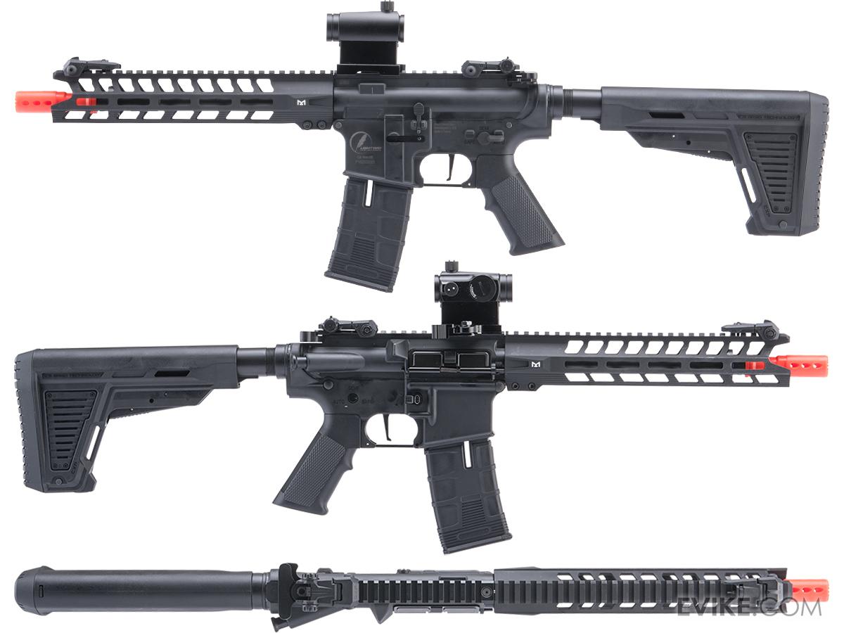 ICS Lightway Peleador III M4 Airsoft AEG Rifle (Color: Black), Airsoft ...