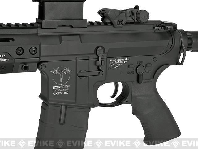 ICS CXP HOG Keymod Airsoft AEG (Color: Black / Rear Wired), Airsoft ...