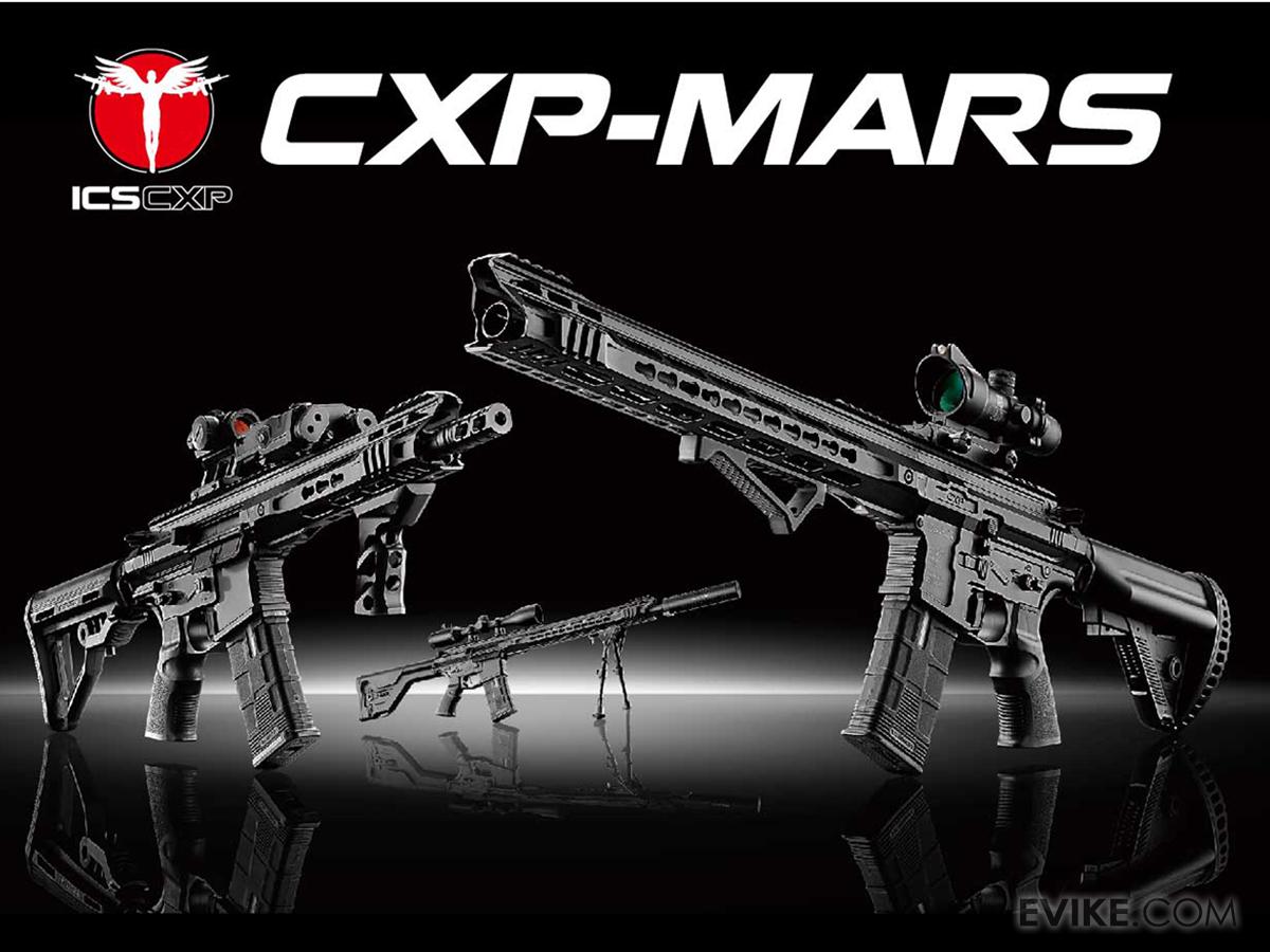 ICS CXP-MARS Full Metal DMR Airsoft AEG (Color: Black), Airsoft Guns, Airsoft Electric Rifles ...