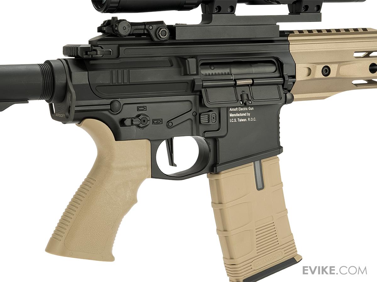 ICS CXP-MARS Full Metal Komodo Airsoft AEG Rifle (Color: Black / Tan ...