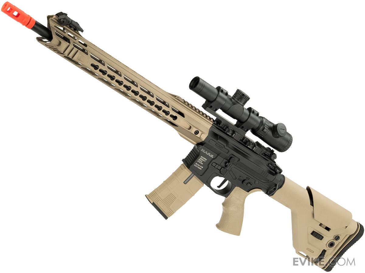 ICS CXP-MARS Full Metal DMR Airsoft AEG (Color: Black / Tan), Airsoft ...