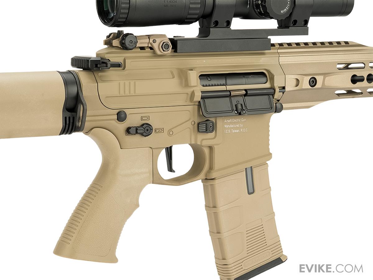 ICS CXP-MARS Full Metal DMR Airsoft AEG (Color: Tan), Airsoft Guns ...