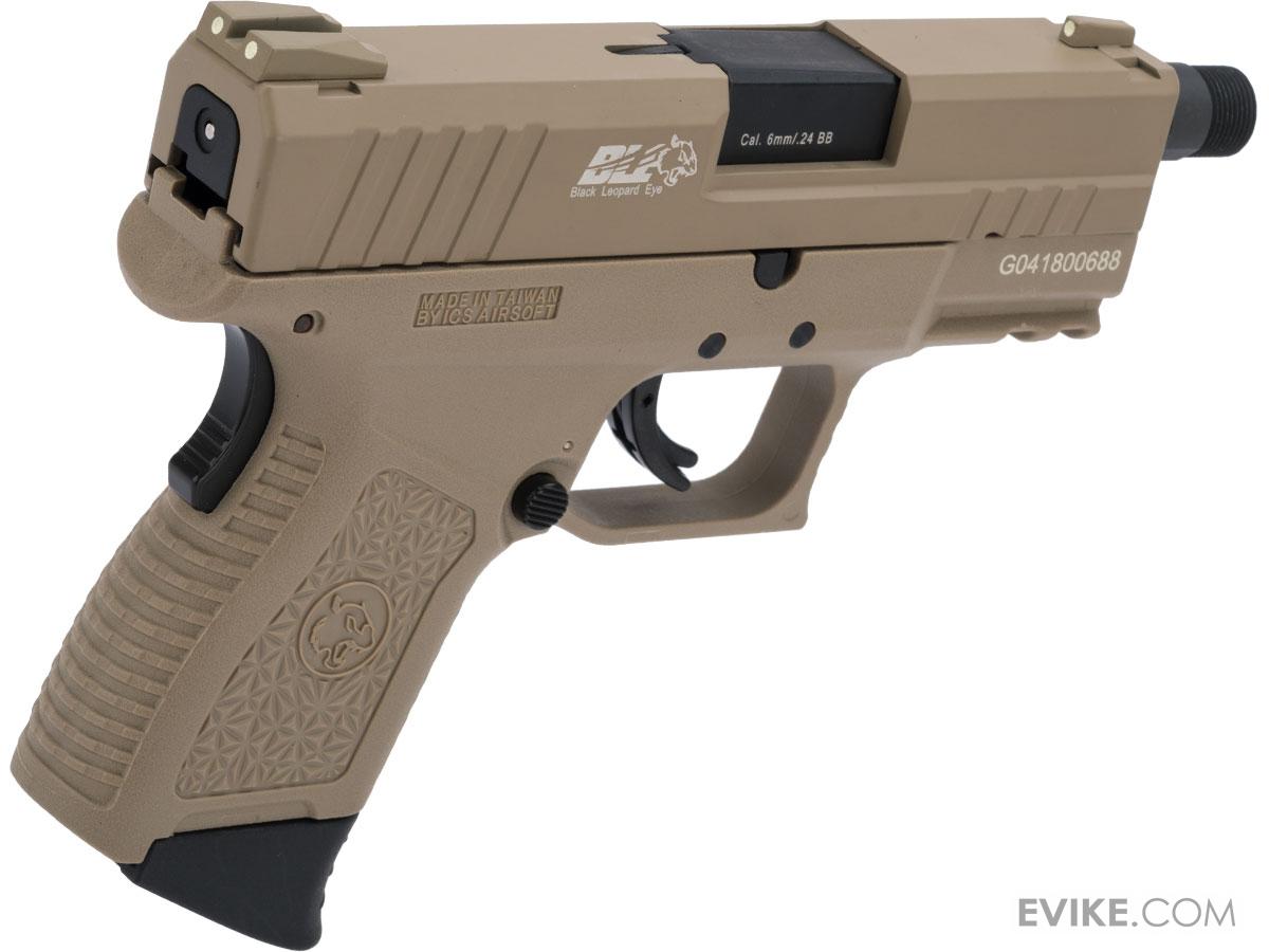 ICS BLE-XPD Ambidextrous Airsoft Gas Blowback Pistol (Color: Tan ...