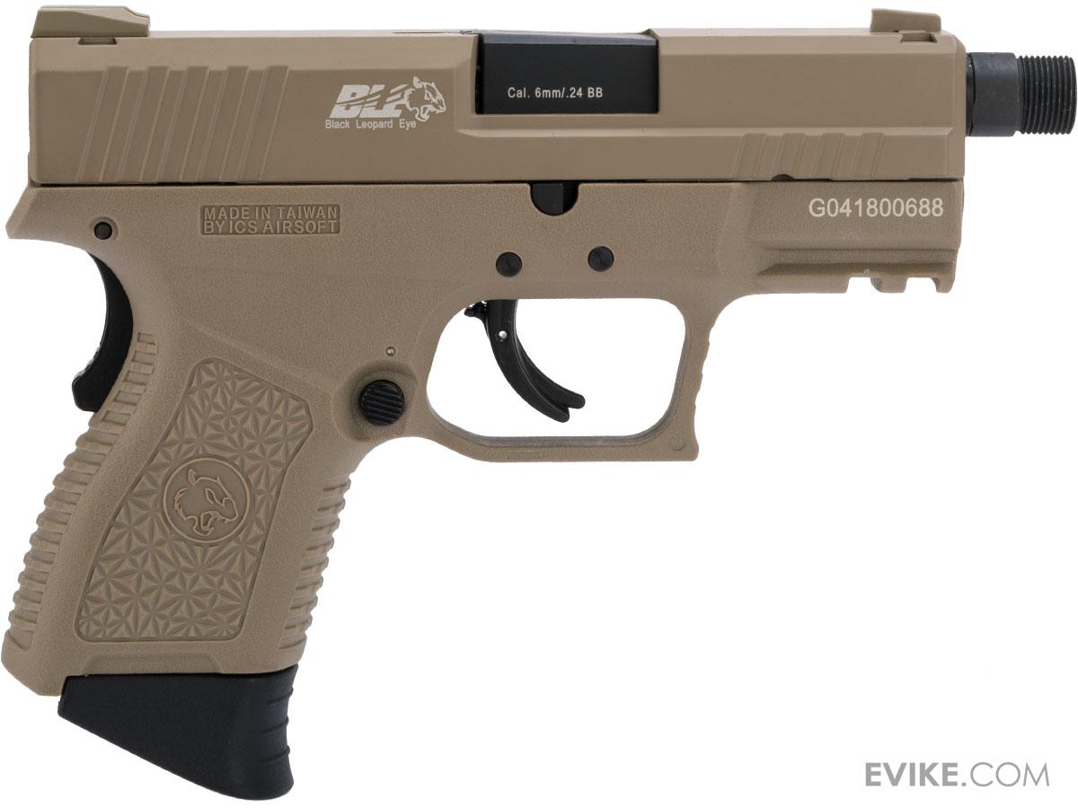 ICS BLE-XPD Ambidextrous Airsoft Gas Blowback Pistol (Color: Tan ...