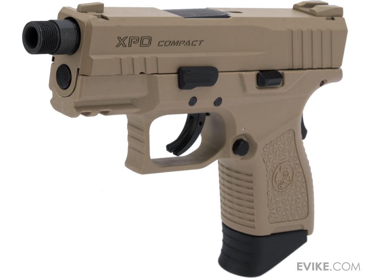 ICS BLE-XPD Ambidextrous Airsoft Gas Blowback Pistol (Color: Tan ...