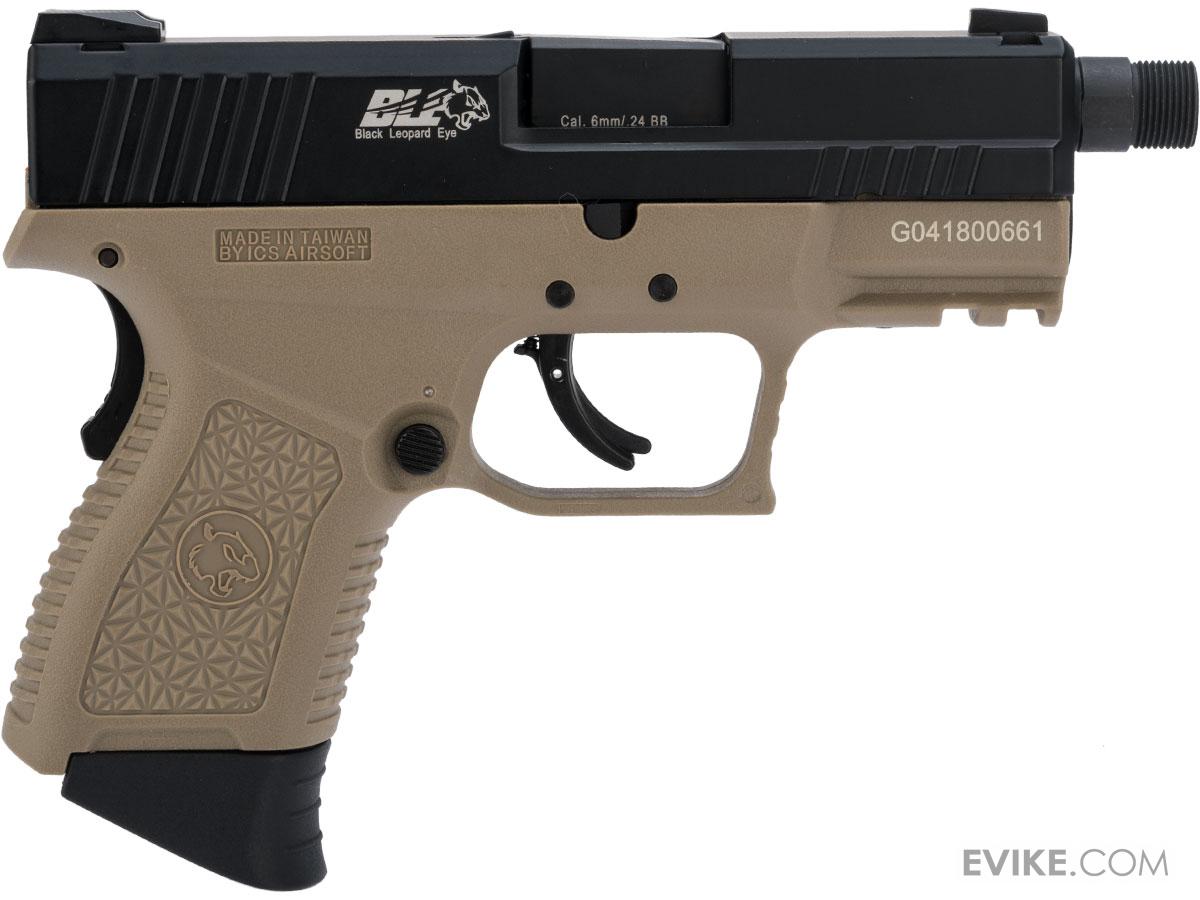 ICS BLE-XPD Ambidextrous Airsoft Gas Blowback Pistol (Color: Black ...