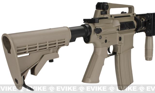 z ICS M4-RIS Full Metal Airsoft AEG Rifle - Tan, Airsoft Guns, Airsoft ...