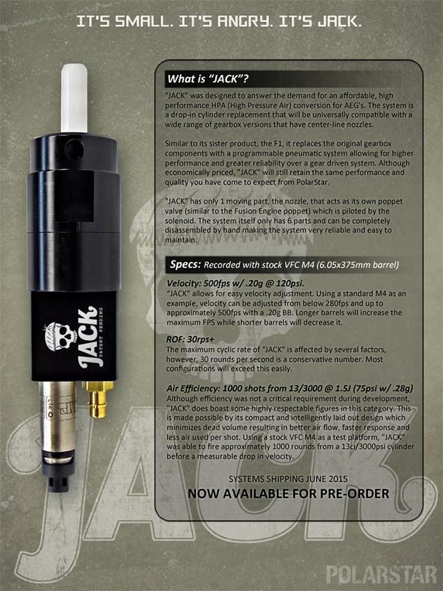 PolarStar Airsoft JACK Electro-Pneumatic Gearbox Conversion Kit (Model ...