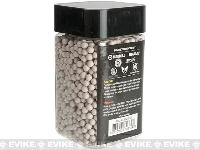 JAG Armament Heavyweight Match Grade 6mm Airsoft BBs (Weight: .30g / 2500 Rounds / White ...