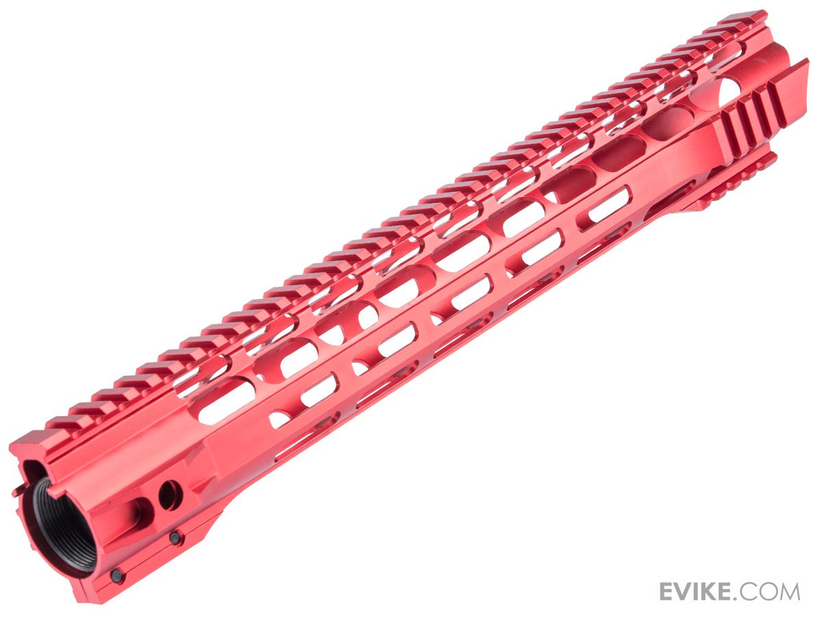 JE Machine 15" Free Float Slant Cut Quad Rail M-LOK Handguard (Model: G ...