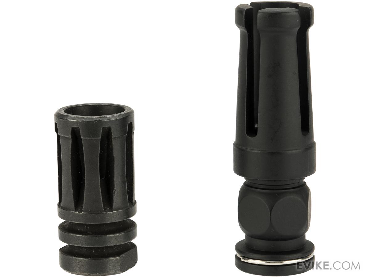 Matrix Metal AUG Type 14mm Negative Flashhider for Airsoft AEG Rifles ...