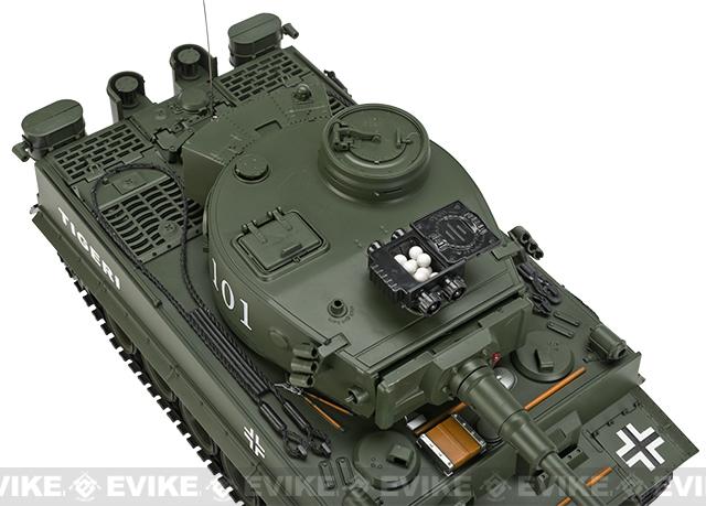 1:20 Scale RC Airsoft BB Firing Battle Tank (Model: Tiger / Green ...