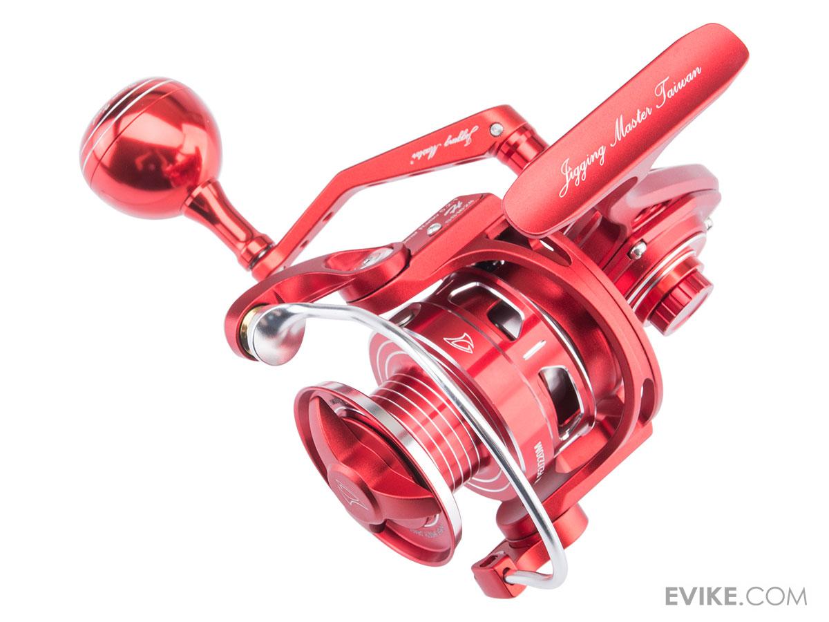 Jigging Master JM Super Star Spinning Reel (Model: 3000H / Red - Silver ...