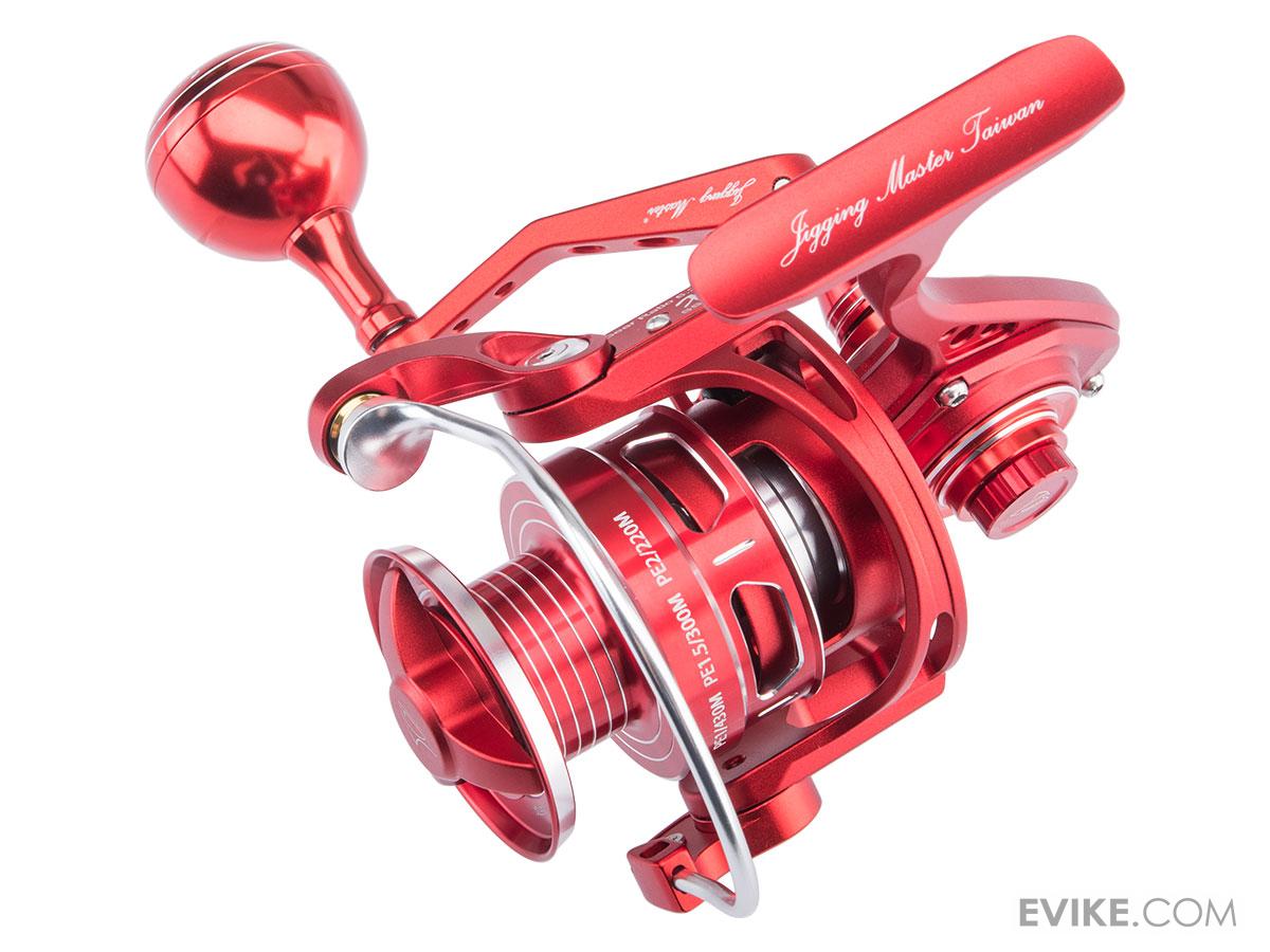 Jigging Master Super Star Spinning Reel (Color: Red - Silver / 3000XH ...