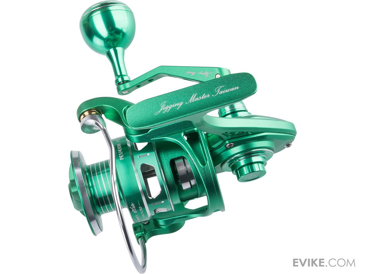 Jigging Master Super Star Spinning Reel (Color: Green - Silver / 3000H ...