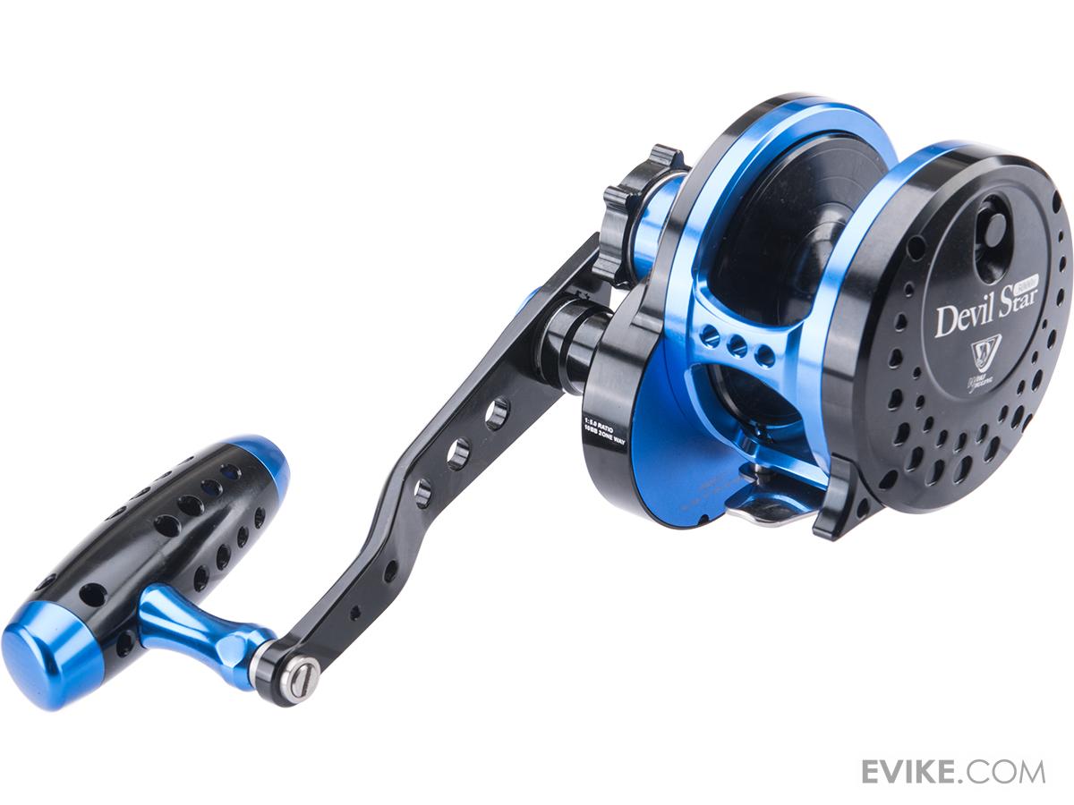 Jigging Master Wiki Devil Star Twin-Drag Fishing Reel (Model: 3000H / Black-Blue / Right Hand ...