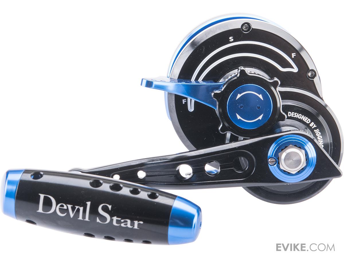 Jigging Master Wiki Devil Star Twin-Drag Fishing Reel (Model: 3000H / Black-Blue / Right Hand ...