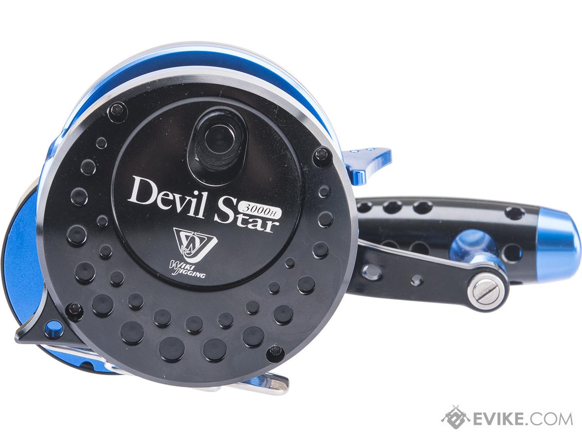 Jigging Master Wiki Devil Star Twin-Drag Fishing Reel (Model: 3000H / Black-Blue / Right Hand ...