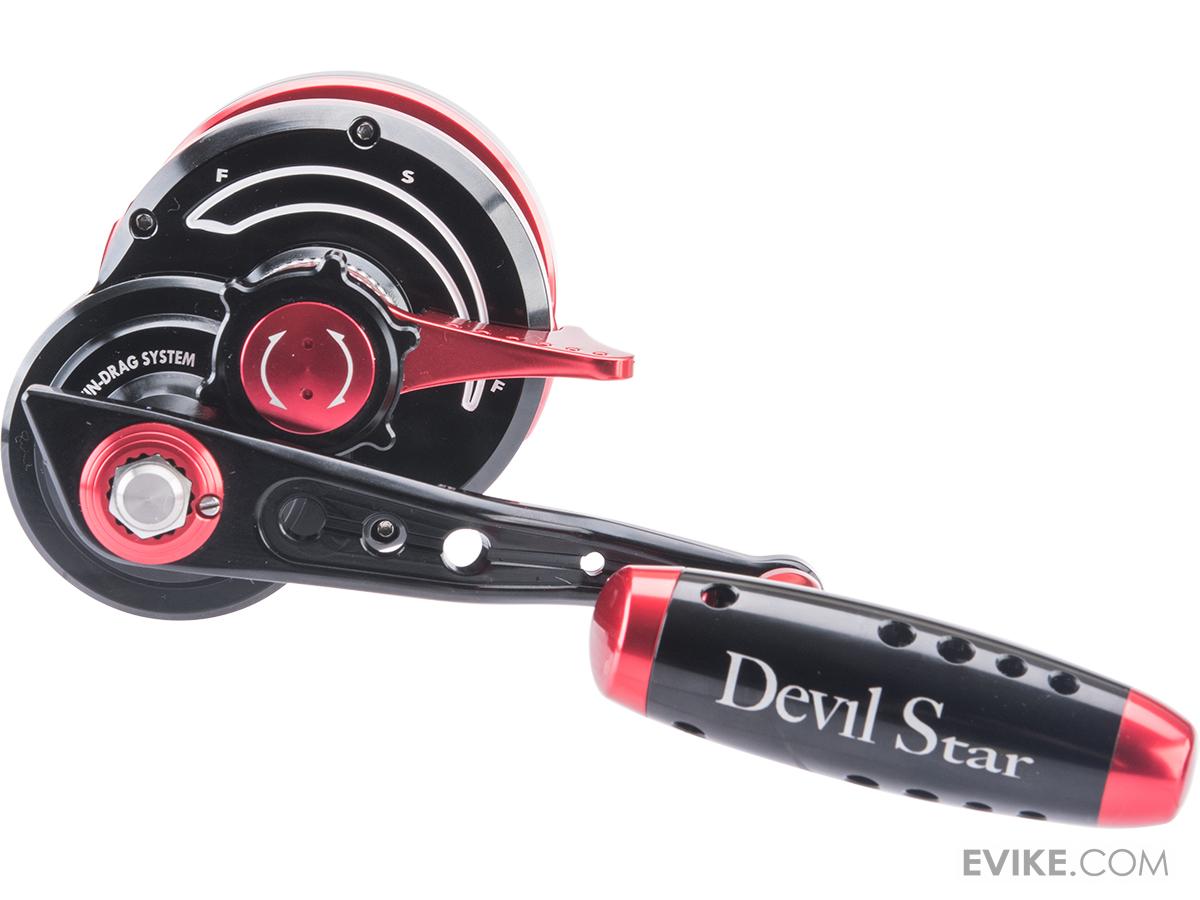 Jigging Master Wiki Devil Star Twin-Drag Fishing Reel (Model: 3000H / Black-Red / Left Hand ...