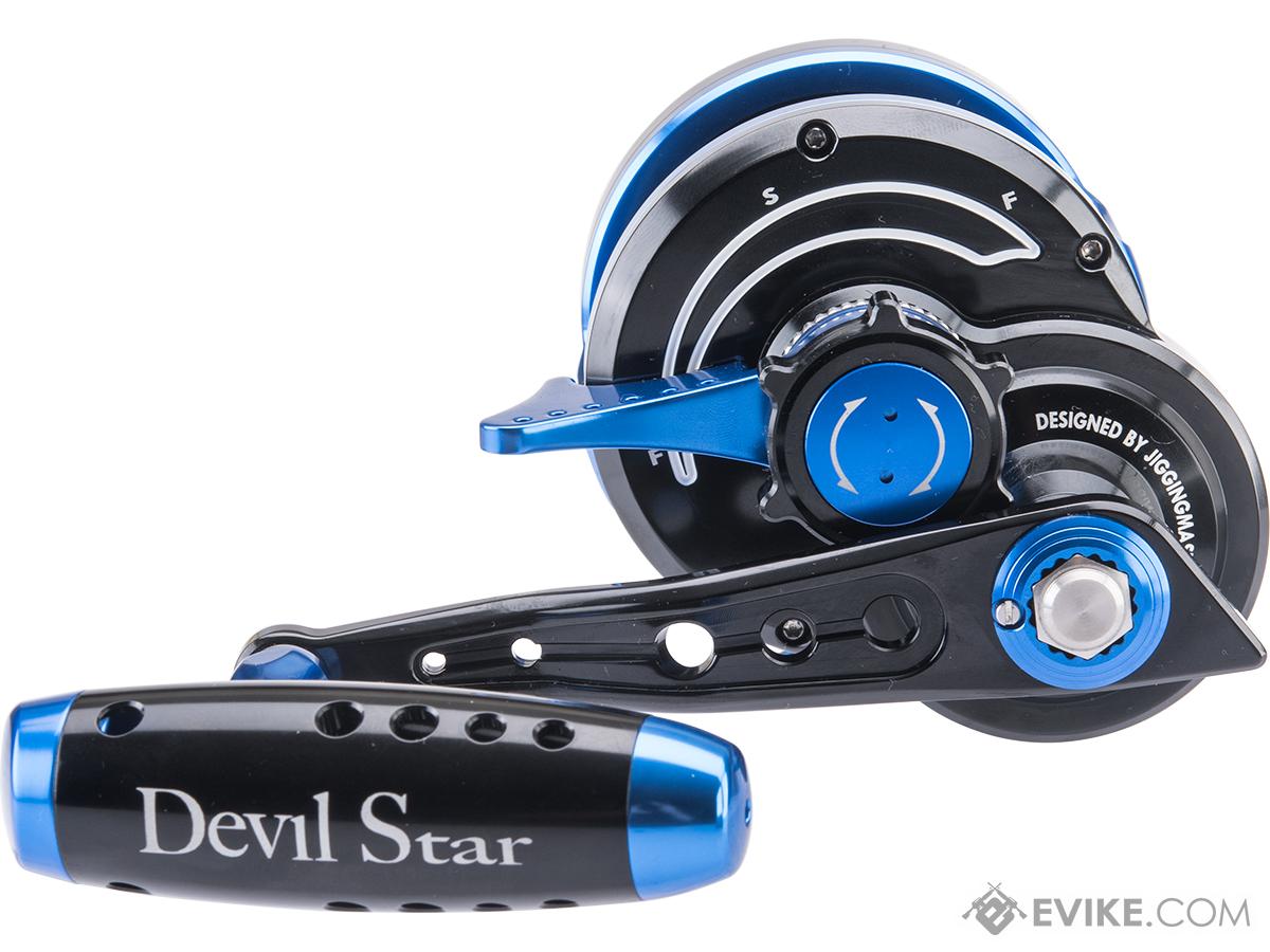 Jigging Master Wiki Devil Star Twin-Drag Fishing Reel (Model: 4000H / Black-Blue / Right Hand ...